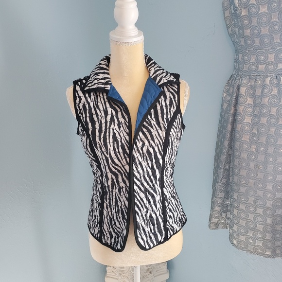For Cynthia | Jackets & Coats | For Cynthia Quilted Animal Zebra Print ...